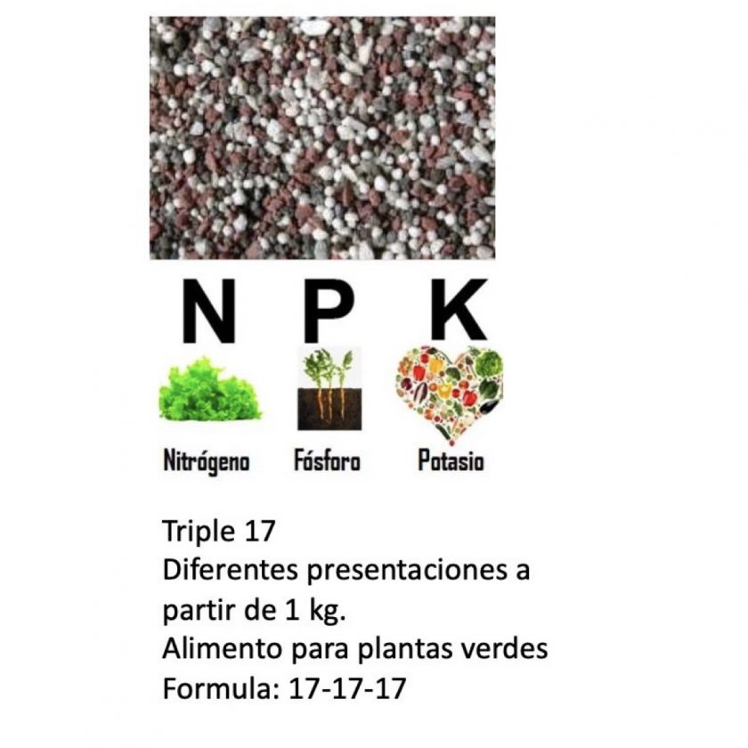 FERTILIZANTE TRIPLE 17 – Abastecedora del jardin